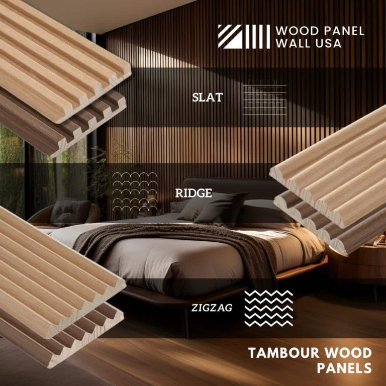Solid Tambour Wood Panel Samples – Wood Panel Wall Canada